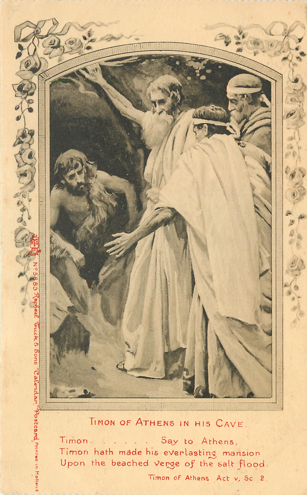 Timon Of Athens In His Cave And Verse Timon Of Athens Act V Sc 2