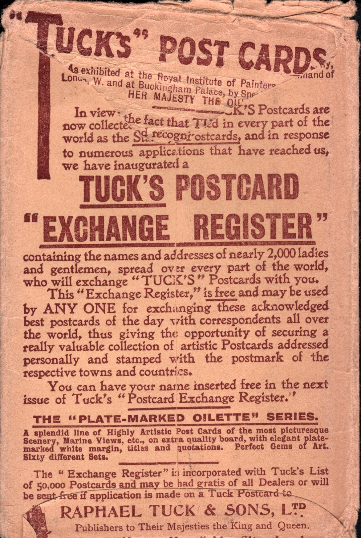 Set: OLD ENGLISH MASTERS, SERIES II, - TuckDB Postcards