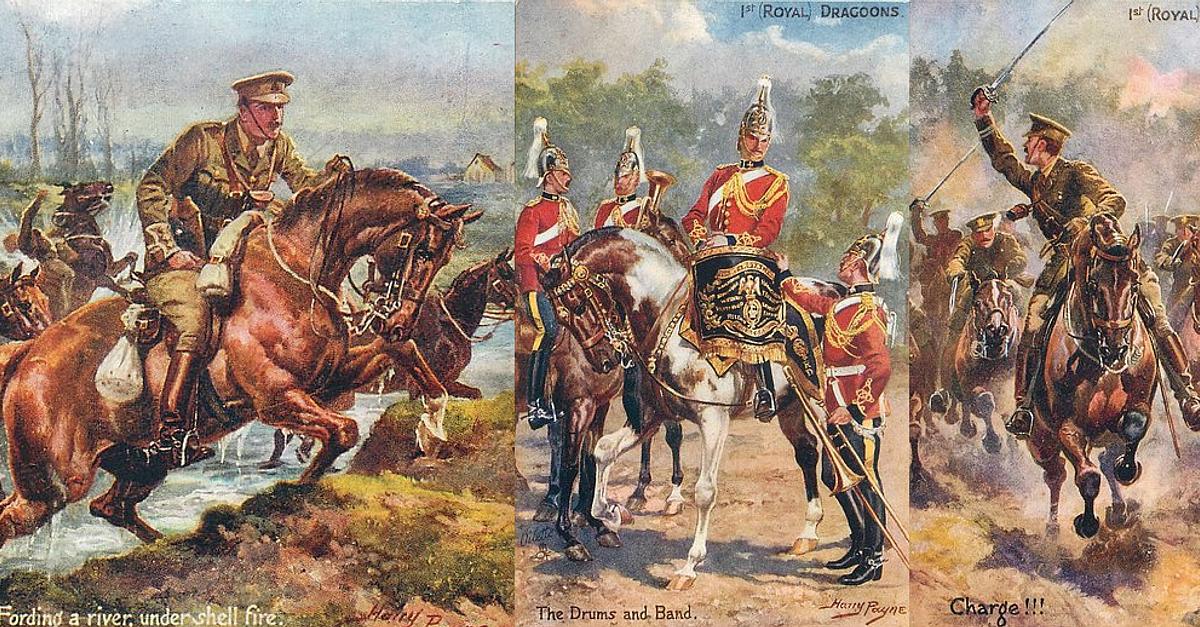 Set: 1ST (ROYAL) DRAGOONS - TuckDB Postcards