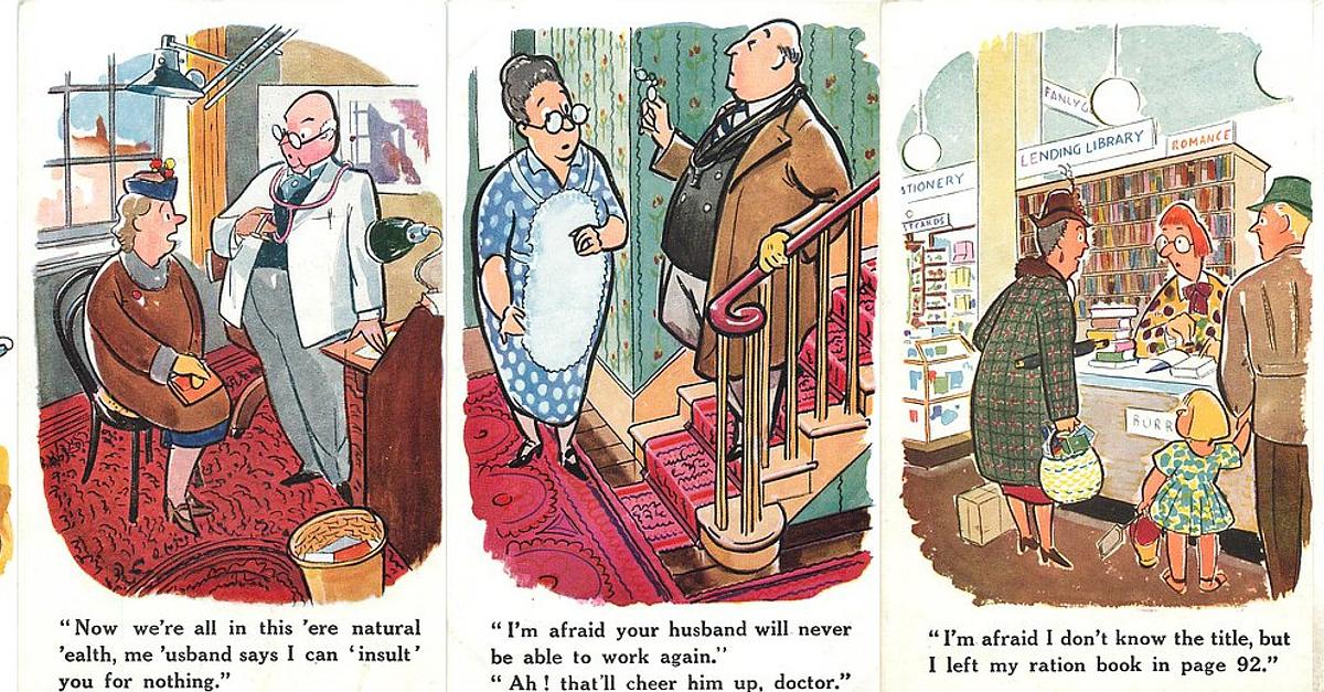 Set: World War II comics - TuckDB Postcards