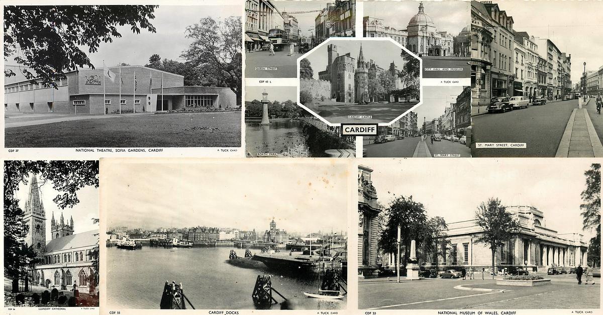 Set: CARDIFF, REAL PHOTOGRAPH - TuckDB Postcards