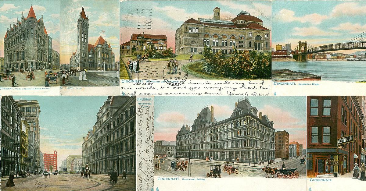 Set: CINCINNATI - TuckDB Postcards