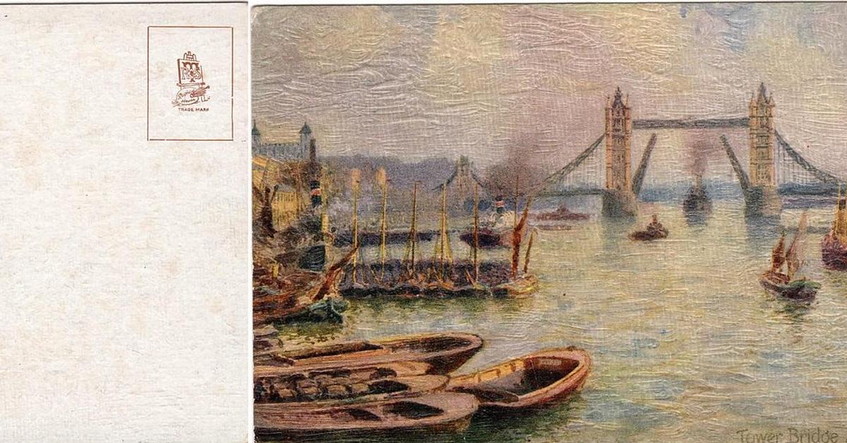 Set: Orient line postcards of LONDON, packet series 13, OILFACSIM ...