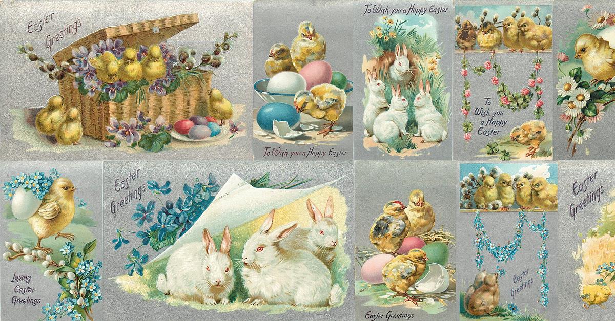 Set: EASTER POST CARDS (701) - TuckDB Postcards