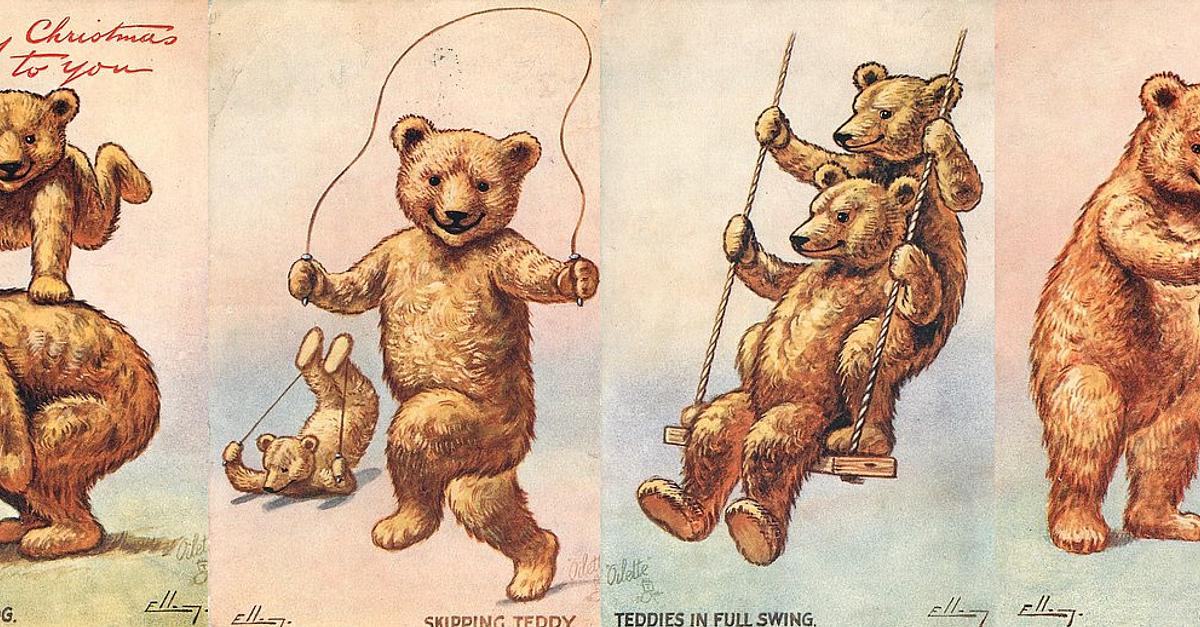 Set: TEDDY BEARS AT PLAY - TuckDB Postcards