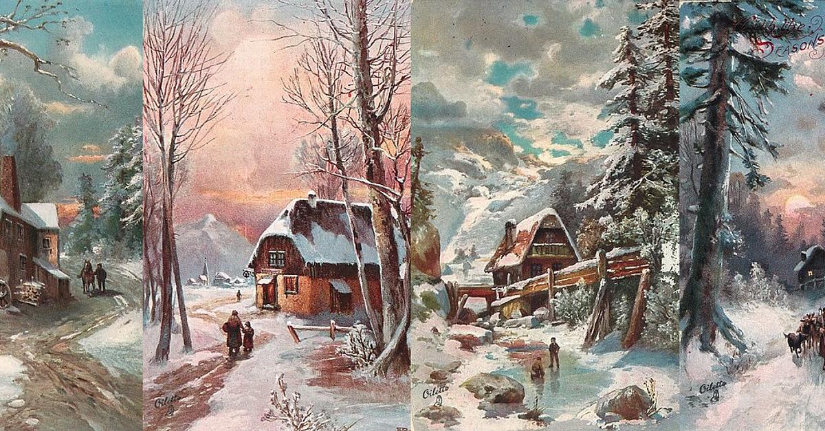 Set: WINTER'S REIGN (6926) - TuckDB Postcards