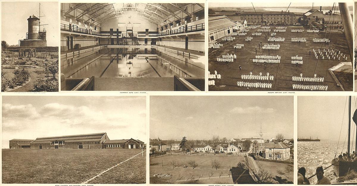 Set: H.M.S. GANGES, Naval training establishment at Shotley, unnumbered ...