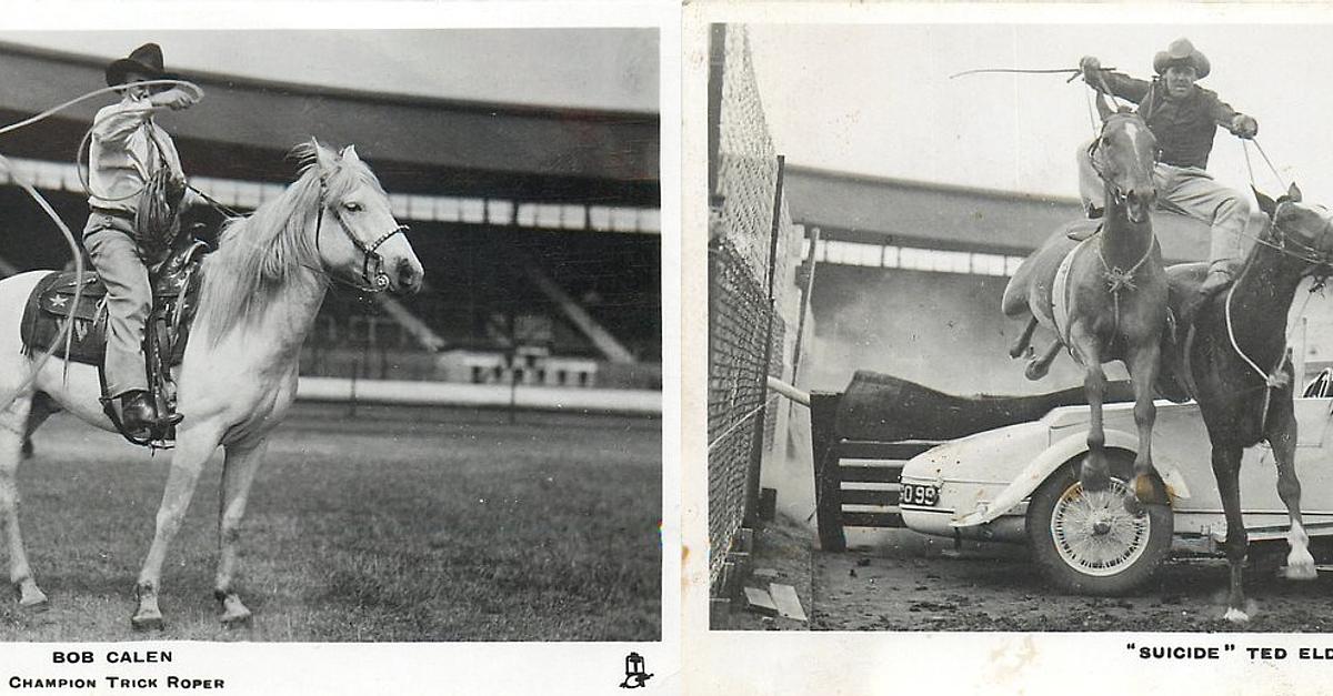Set: Rodeo Stars in England, second WORLD CHAMPIONSHIP RODEO 1934 at ...