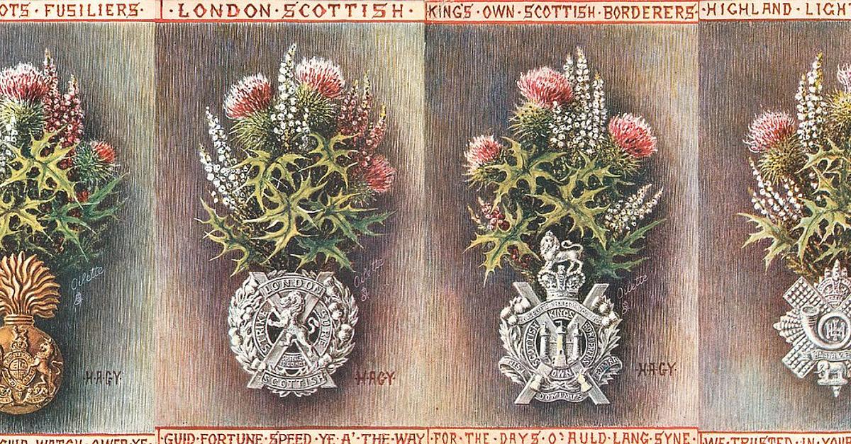 Set: THE SCOTS WHA HAE BADGES, SERIES II. - TuckDB Postcards