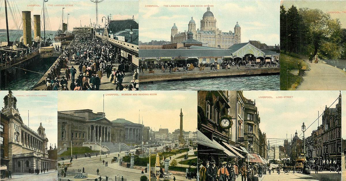 Set: LIVERPOOL, GLAZED VIEW - TuckDB Postcards
