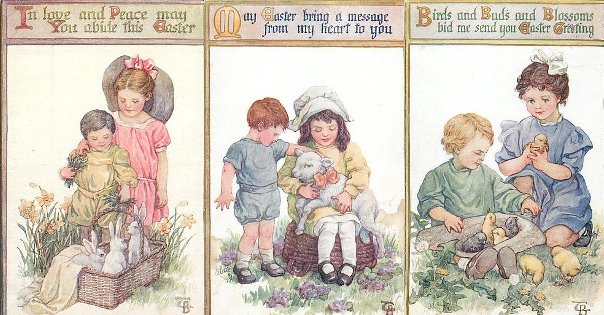 Set: BUDS & BLOSSOMS, EASTER - TuckDB Postcards