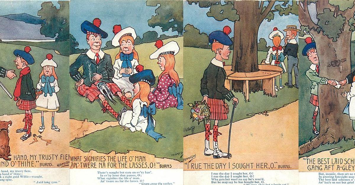 Set: HIGHLAND LADDIE, SERIES XII. - TuckDB Postcards