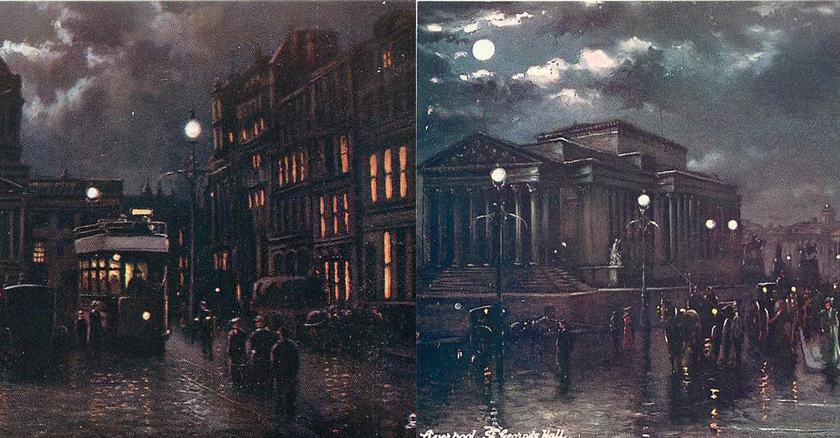 Set: LIVERPOOL BY MOONLIGHT - TuckDB Postcards