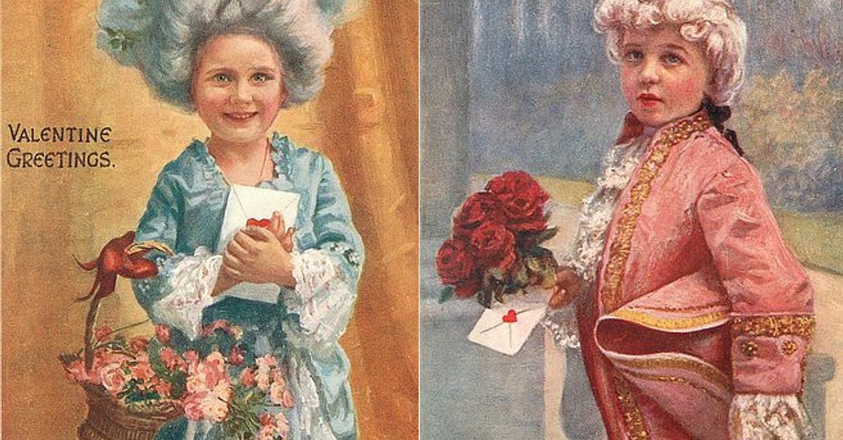 Set: ROCOCO VALENTINE - TuckDB Postcards