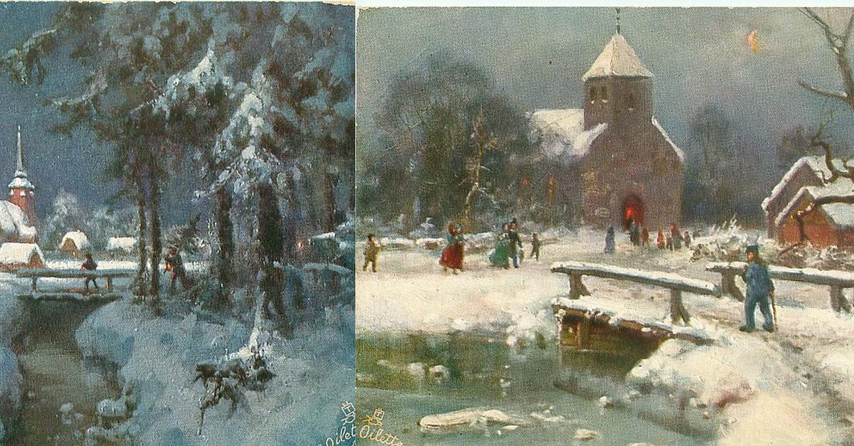 Set: WINTERLANDSCHAFTEN winter landscapes, German - TuckDB Postcards