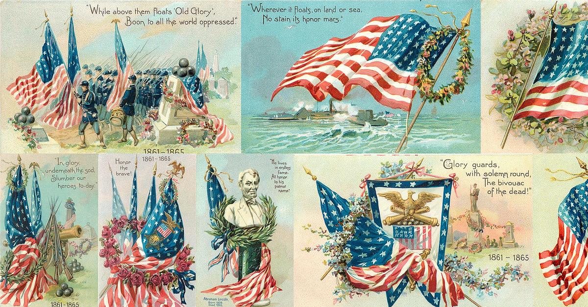 Set: DECORATION DAY POST CARDS - TuckDB Postcards