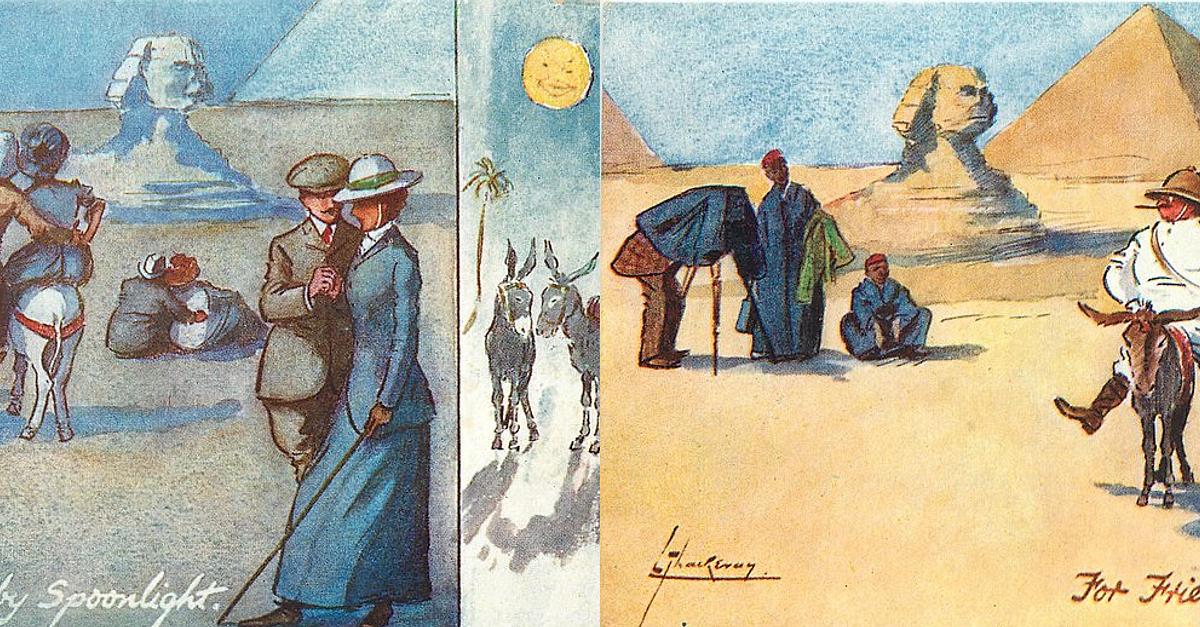 Set: HUMOUR IN EGYPT - CAIRO - TuckDB Postcards