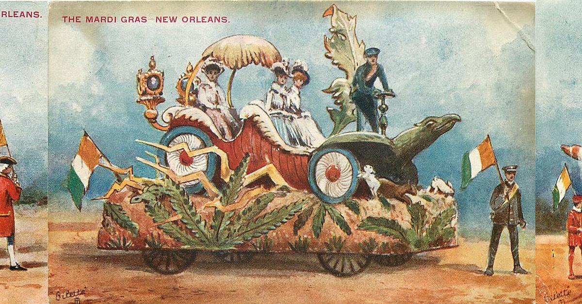 Set: THE CARNIVAL, THE MARDI GRAS - NEW ORLEANS - TuckDB Postcards